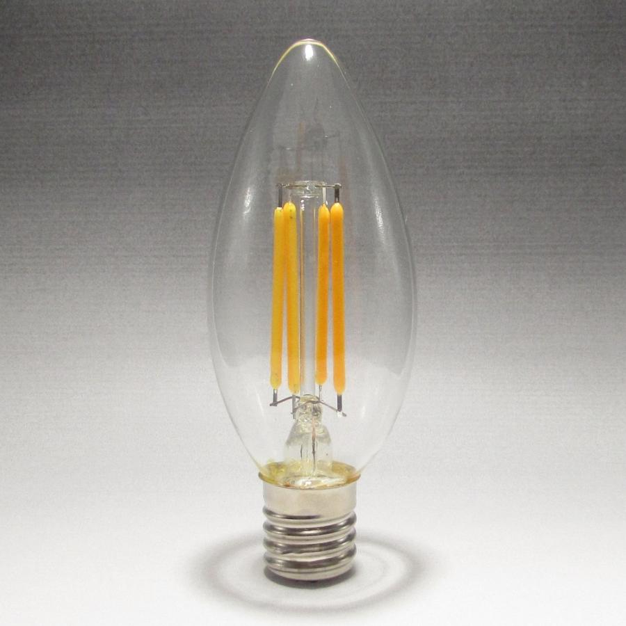 フィラメントLEDシャンデリア球4W 2700K 口金E17 電球色 40W相当形 CLF4-E17WW : LED直販ネット - 通販 - Yahoo!ショッピング