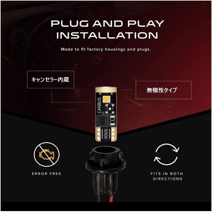 三菱 トライトン LED ルームランプ 室内灯 LC2T (R6.2-) 新型トライトン 3点セット TRITON 無極性 ゴースト灯防止 抵抗付き 車中泊 レトロ電球カラー 電球色 : 国産 ...