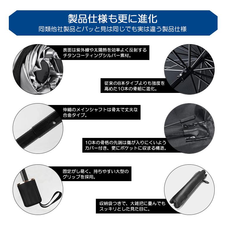 AVV50系 前期/後期 カムリ ハイブリッド サンシェード 汎用 UPF50/UVカット 折りたたみ傘タイプ スリット入り : Leendome - 通販 - Yahoo!ショッピング