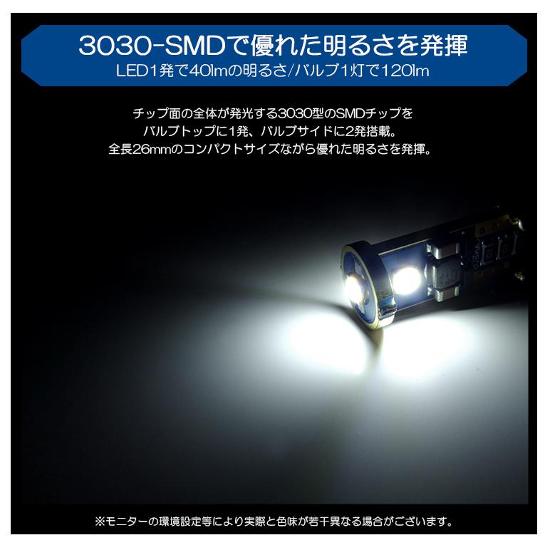 MK53S スペーシアギア LED ナンバー灯 T10/T16 1.8W 3030 SMD メタルボディ 120ルーメン 6000K/ホワイト 車検対応 1個入り : Leendome ...