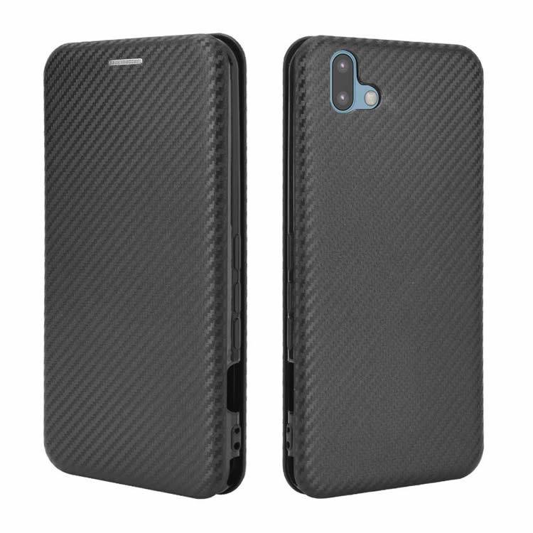 arrows U 801FJ/arrows J 901F 手帳型 カーボンファイバー 炭素繊維カバー TPU 保護バンパー 財布型 マグネット式 カード収納 リンクストラップ付き ...