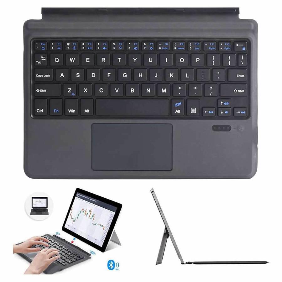Surface Go Go2 Go3 通用Bluetoothスマートキーボード タッチパッド搭載 ワイヤレス キーボード 無線キーボード サーフェイス ゴー ゴーツー : Enfali ...