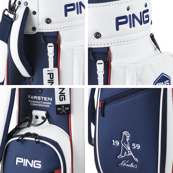 PING（ピン） 付属ネームタグ名入れ無料 2024 CB-F2401 9.0型 3.2kg PUクラシック キャディバッグ 日本正規品 ...