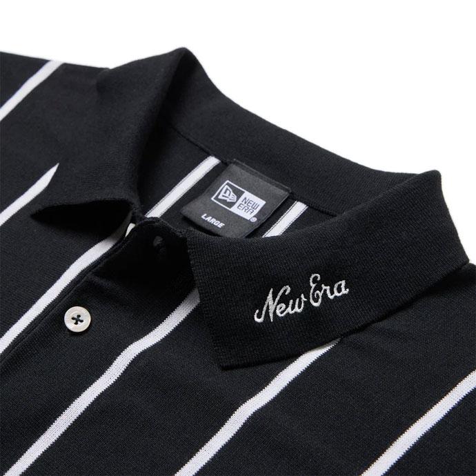 NEW ERA（ニューエラ） ゴルフ メンズ LS KNIT POLO SHIRT BLK 14669865 秋 冬 ゴルフウェア : ゴル ...