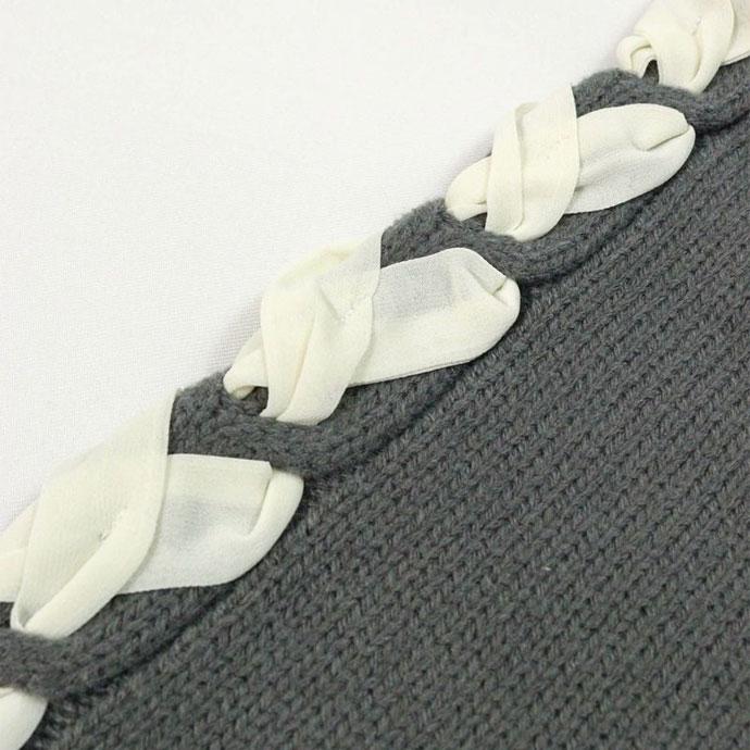 archivio（アルチビオ） ゴルフ レディース ブレードリボン袖ニット