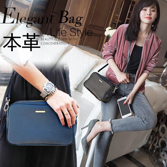 5-164 ショルダーバッグ ボディバッグ 斜めがけ ナイロン 本革 レザー