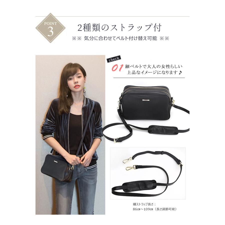 5-164 ショルダーバッグ ボディバッグ 斜めがけ ナイロン 本革 レザー