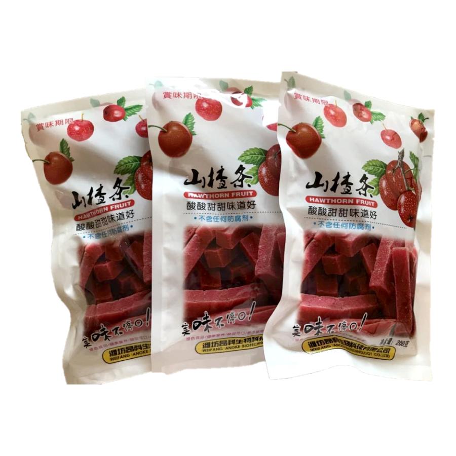 山査条 サンザシスティック 甘酸っぱい 中華お菓子 200g x3袋 : b09rv3sty7 : 令和商店 - 通販 - Yahoo!ショッピング