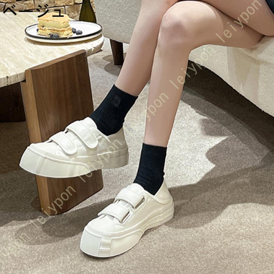 かかと踏める スニーカー レディース 厚底 2way デッキシューズ ローカット 厚底靴 スポーツ おしゃれ カジュアルシューズ フラットシューズ コンフォート : leiypon - 通販 ...