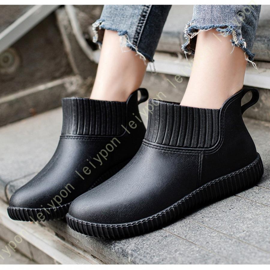 ショートレインブーツ レディース 無地 ショートブーツ 雨靴 雨具 ショート ラバー 長靴 レインシューズ レインブーツ 防水 靴 ガーデニング レジャー 通勤 :3zW-bhn-MBVTHU ...