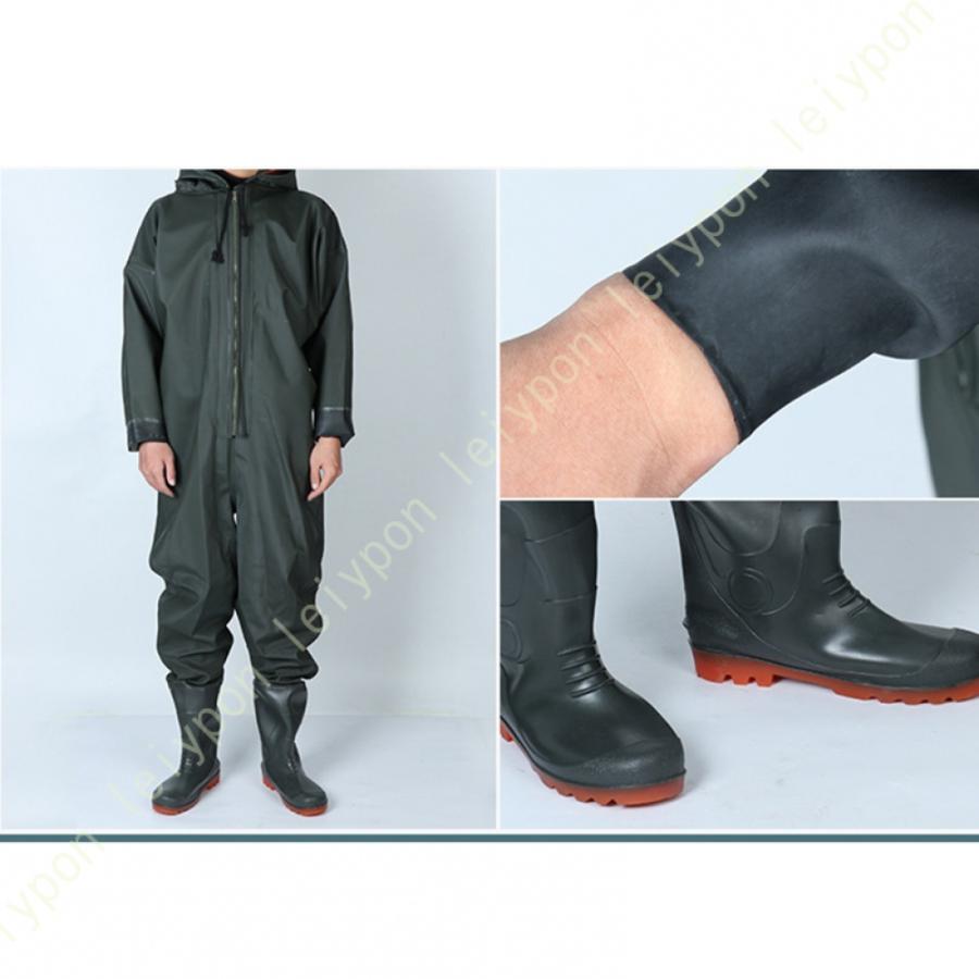 ウェーダー 胴長 ストッキングウェーダー 胴長靴 全身 釣り 長靴 PVCウェーダー 防水つなぎ 防水ずぼん 釣りスーツ フード付き ラジアルソール 清掃 作業靴 : 3zw-bhn ...