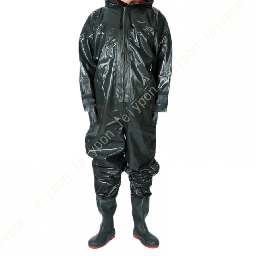ウェーダー 胴長 ストッキングウェーダー 胴長靴 全身 釣り 長靴 PVCウェーダー 防水つなぎ 防水ずぼん 釣りスーツ フード付き ラジアルソール 清掃 作業靴 : 3zw-bhn ...