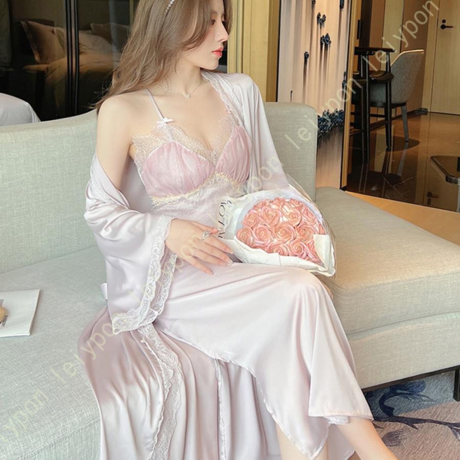 ネグリジェセクシーロングスリップ下着サテンパジャマスリップランジェリーナイトウェアセクシーネグリジェシルクドレス ホワイト 調整可能 :5fT-7l3-T8PR:leiypon - 通販 ...