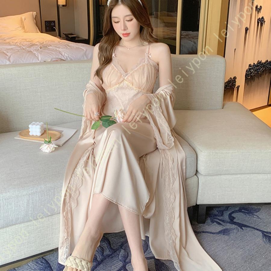 ネグリジェセクシーロングスリップ下着サテンパジャマスリップランジェリーナイトウェアセクシーネグリジェシルクドレス ホワイト 調整可能 :5fT-7l3-T8PR:leiypon - 通販 ...