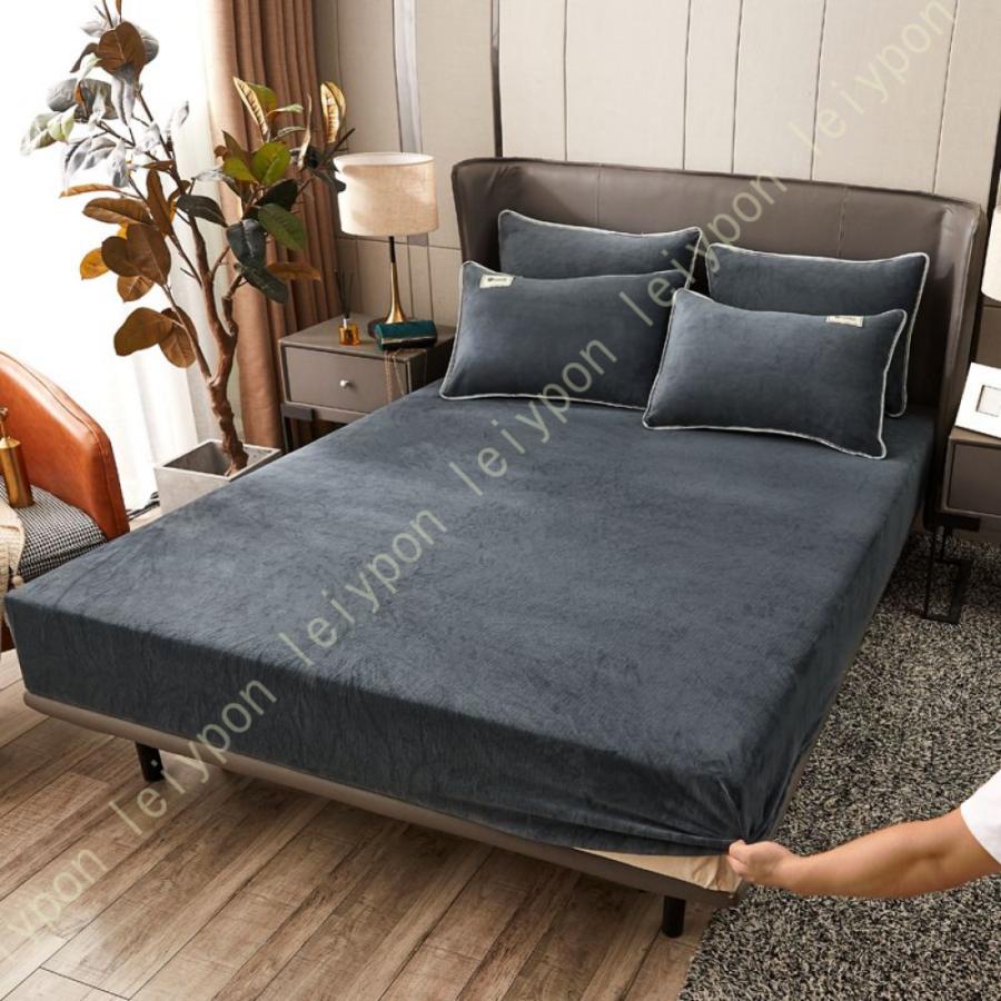 あったか おしゃれ ベッドカバー マイクロフリース 冬 ボックスシーツ シングル 単品 無地 シンプル ホテル仕様 洗える マットレスカバー ダブル 吸湿発熱 : 679-k9y-zoa79 ...