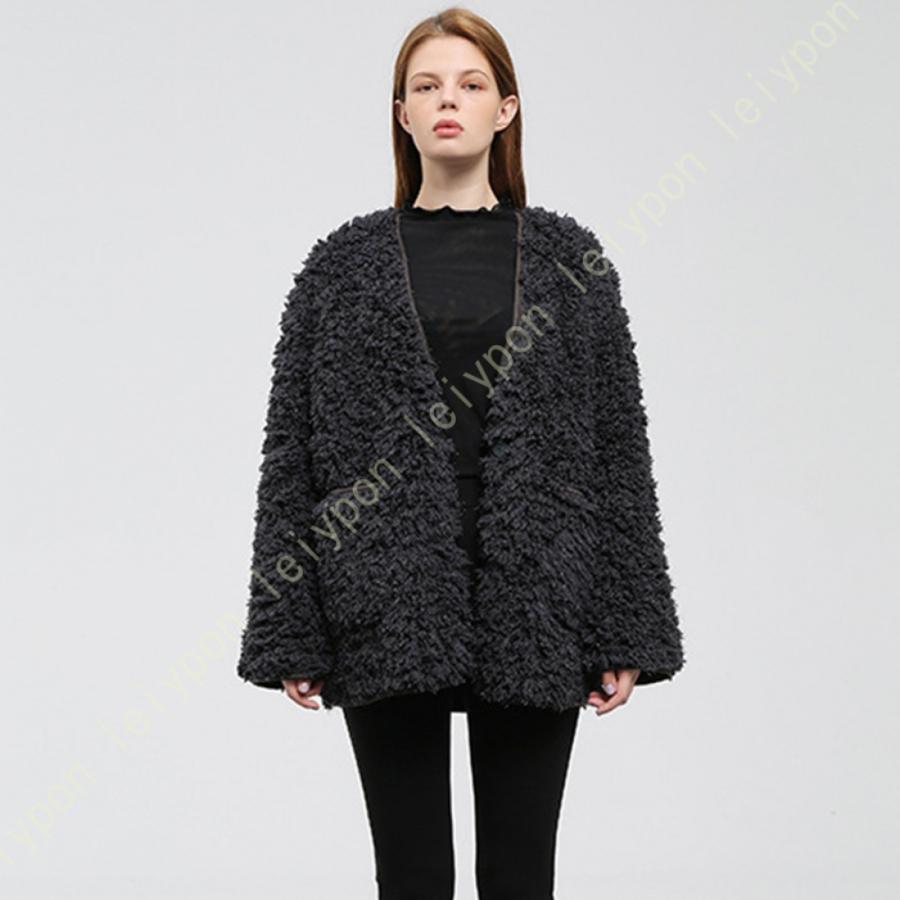 ボア ジャケット ボア コート レディース ボア 冬 カジュアル アウター ラペル ジャケット アウター もこもこ コート ファー コート 秋 冬 長袖 : 67r-ypc-l5xf5 ...