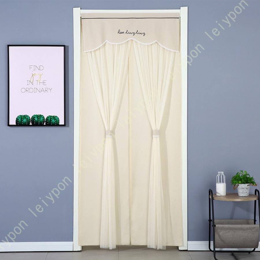 カーテン 玄関 インテリア ロング丈 暖簾 おしゃれ ドアカーテン ノレン レースカーテン 間仕切り マジックテープ式 目隠し 間仕切りカーテン 虫除けカーテン : leiypon - 通販 ...