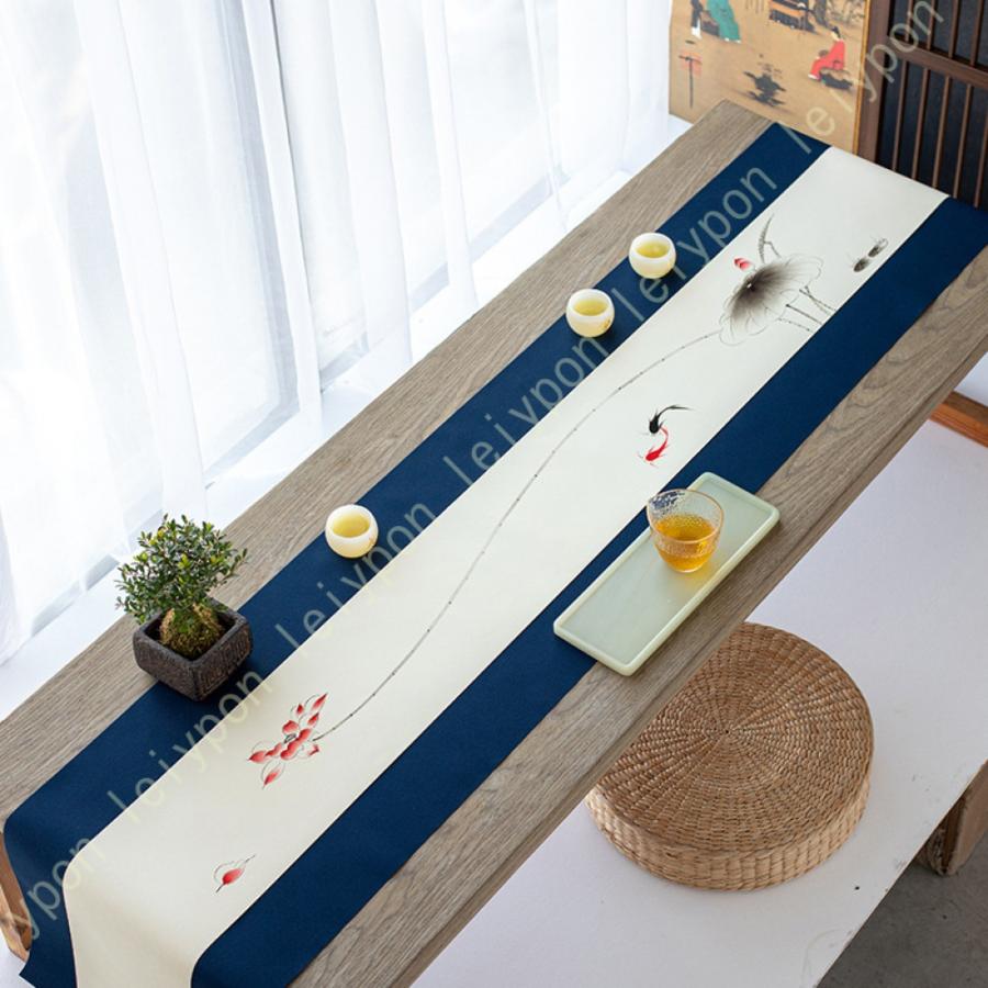 撥水テーブルランナー テーブルランナー モダン おしゃれ レストラン食卓飾り インテリア エスニック柄 コットンリネン 装飾 キッチン ファミリー :7ys-liu-TCKGLE ...