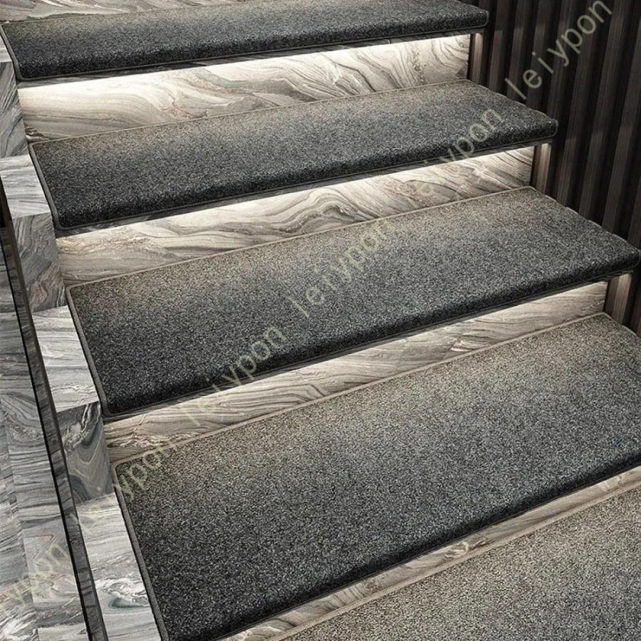 階段 滑り止めマット 防音 キズ防止 四季通用 洗える 階段すべり止めマット 転倒防止 階段クッション 滑り止めシート おしゃれ 折り曲げ付 自由に裁断階段 :8bC-n5x-ZJPU9N ...