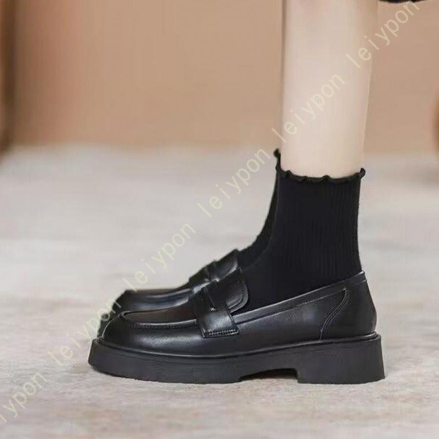 本革風 ヒール コインローファー レディース 婦人 靴 ローファー 3.5cm ローヒール 革 クッション 走れる エレガント 楽 歩きやすい 痛くない 履きやすい : leiypon ...