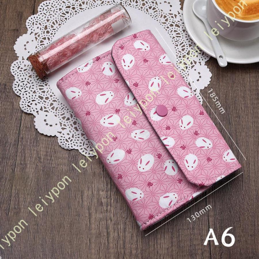 システム手帳 A6 ルーズリーフ手帳 A5 方眼+無地 (差し替えタイプ) 6穴バインダー 合金バインダー かわいい 可愛い 日記ノート ノートダイアリー ノートブック : leiypon ...