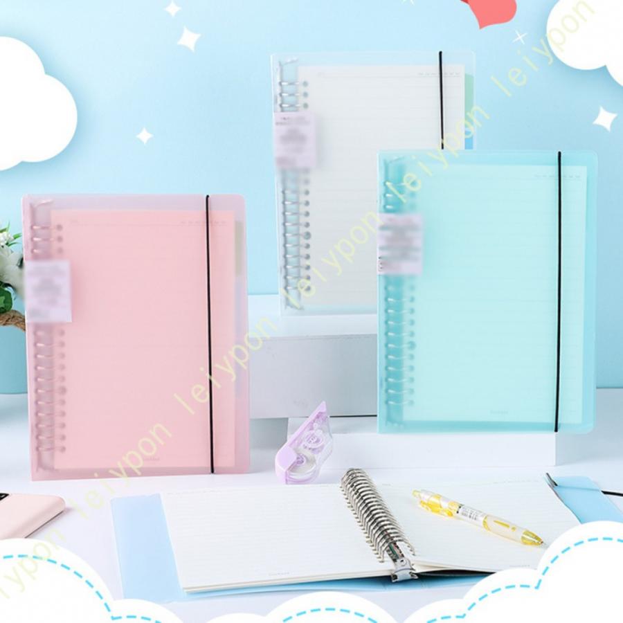 ノート システム手帳 A4 A5 B5 ノートダイアリー ダイアリーブック 大人 日記帳 横罫線入り 無地表紙 シンプル モダン カジュアル 20穴 ルーズリーフ手帳 : leiypon ...