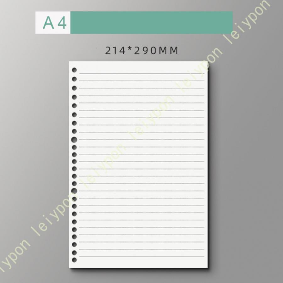 ノート A5 手帳 日記帳 システム手帳 リフィル 8穴バインダー ルーズリーフ手帳 メモ帳 60枚 おしゃれ かわいい 横罫 ルーズリーフ : leiypon - 通販 - Yahoo!ショッピング