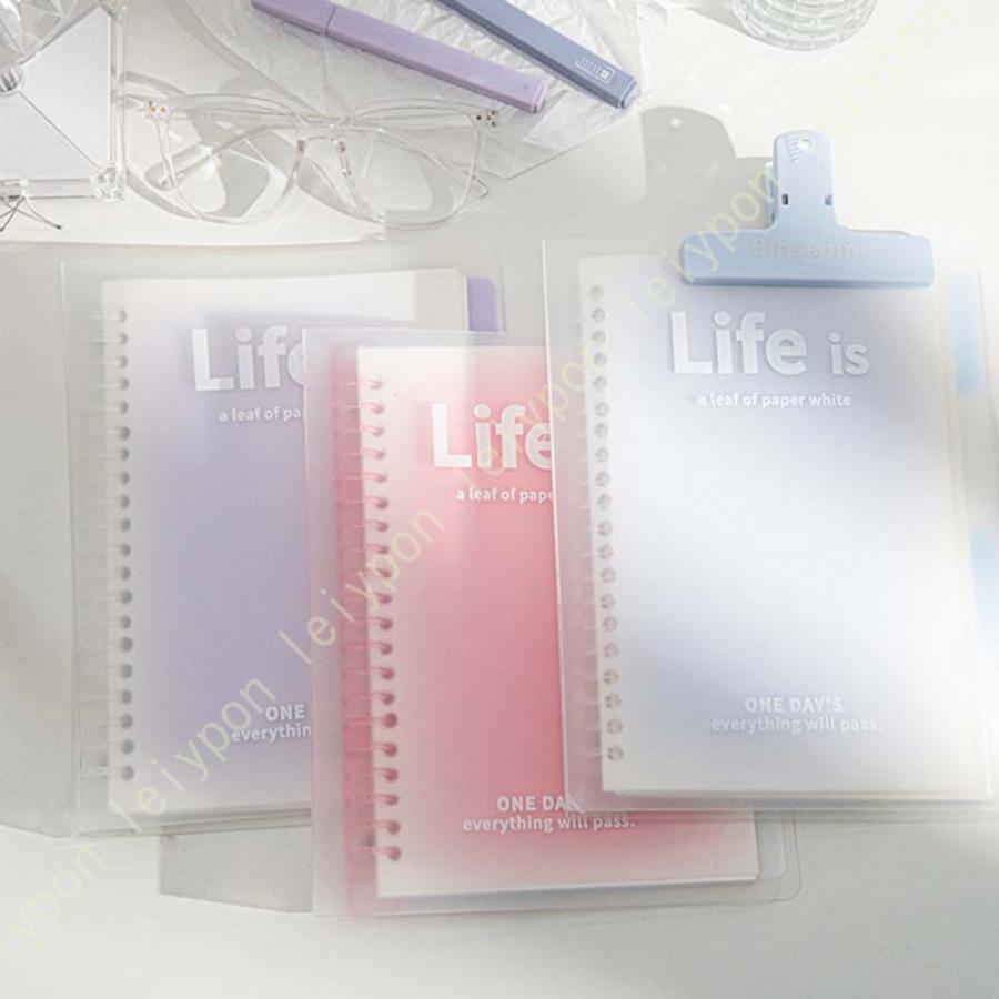 リングノート A5 ノート リングメモ帳 a5 60枚 リングノートタイプ ルーズリーフ さらさら書ける 横罫線入り 罫線入り 120ページ システム手帳 : leiypon - 通販 ...