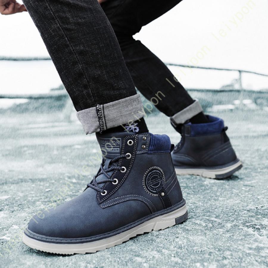 スノーブーツ メンズ スノーシューズ アウトドア ショート ブーツ ラウンドトゥ ブラック あったか ミドル丈 保暖 冬用 カジュアル 登山 雪靴 ボアブーツ 短靴 : ane-ryk ...