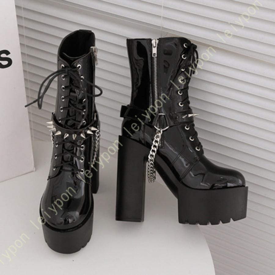 レースアップブーツ ブーツ ショートブーツ レディース 編み上げブーツ 編み上げ あつぞこくつショート レースアップ 幅広 甲高 ハイヒール ワイズ 3E 靴 黒 : leiypon - 通販 ...