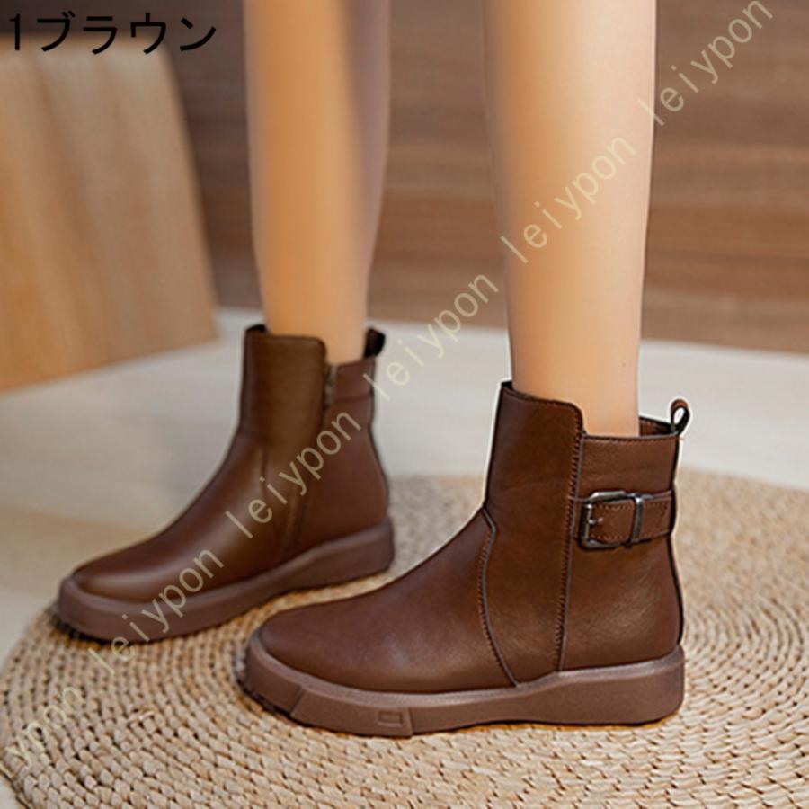 エンジニアブーツ レディース サイドジップ ショート 防滑 ぺたんこ ベルト飾り ラウンドトゥ フラット 黒 疲れない ミドル ハーフ丈 くしゅくしゅ フラット :ane-ryk-XZ3189 ...