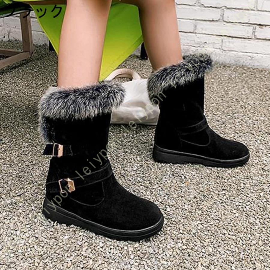 ムートンブーツ スノーブーツ レディース ベルトバックルブーツ ショートブーツ 雪用ブーツ 裏起毛 スエード ハイカット 厚底 防寒 防風 防水 防滑 保暖 冬用 : ane-ryk ...