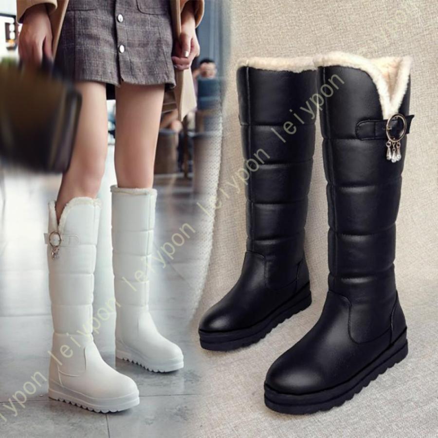 スノーシューズ フラット スノーブーツ レディース アウトドア 滑らない 防水 おしゃれ ボアブーツ ロング 大きいサイズ ビジュー アムートンブーツ ロング 雪 : ane-ryk ...