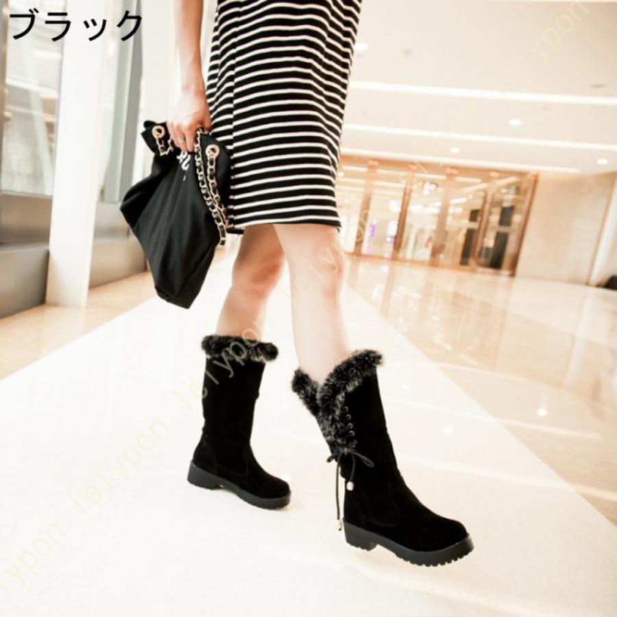 ショートブーツ レディース スエード 滑らない スノーブーツ ローヒール ふわふわ レースアップ 秋冬 防水 防寒 ファー 雪用 防水ブーツ ワイズ3E : leiypon - 通販 ...