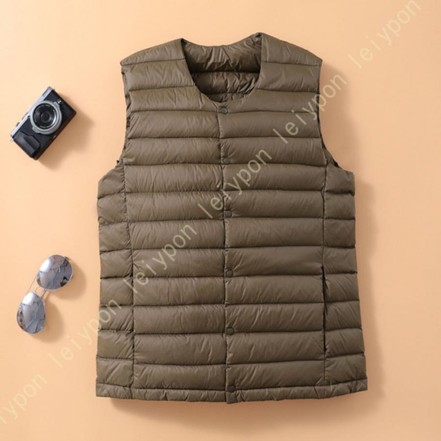 メンズ ダウンベスト 軽量 防寒 暖かい 冬 袖 なし ダウンジャケット インナーダウンベスト ウルトラライトダウン アウトドアウェア ラウンドネック メンズ : bfm-g2v-ojzl6c ...