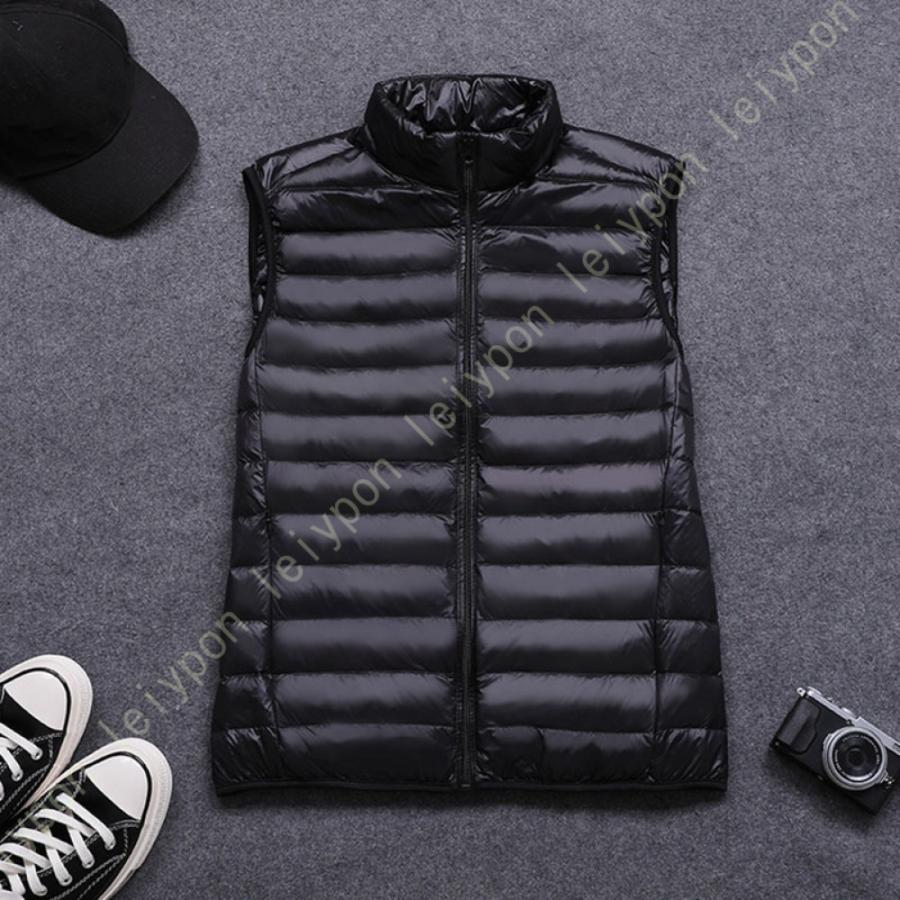 メンズ ダウンベスト ベスト 秋冬春 ハイネック 保温 防寒 ダウン ベスト インナー チョッキ 薄手 軽量 冬物 無袖 インナーダウン カジュアル シンプル :bfM-g2V-OJZL76 ...