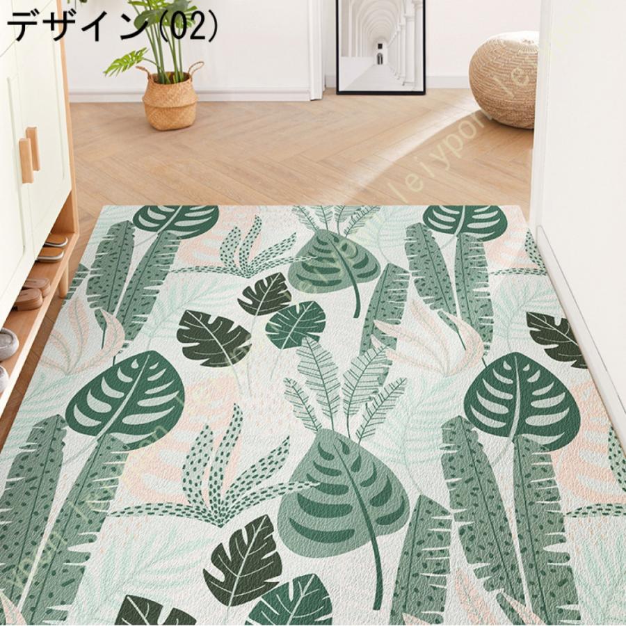 拭ける 撥水 北欧風 キッチンマット 防水マット 床傷防止 滑り止め 防塵 防水 耐久 チェアマット 床保護マット 椅子マット フロアマット 洗濯いらず 水拭きOK : leiypon ...