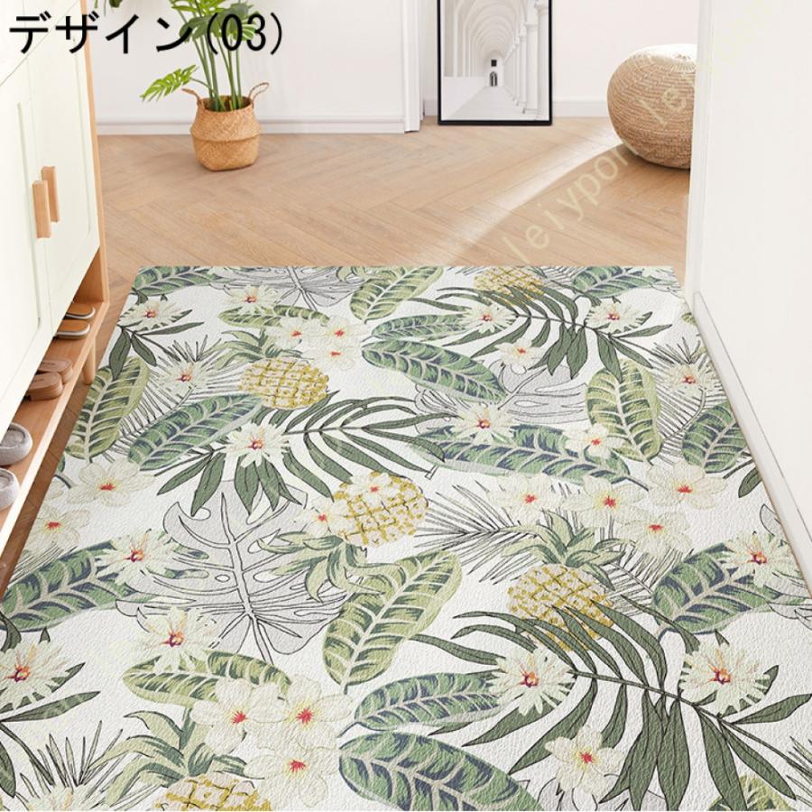 拭ける 撥水 北欧風 キッチンマット 防水マット 床傷防止 滑り止め 防塵 防水 耐久 チェアマット 床保護マット 椅子マット フロアマット 洗濯いらず 水拭きOK : leiypon ...