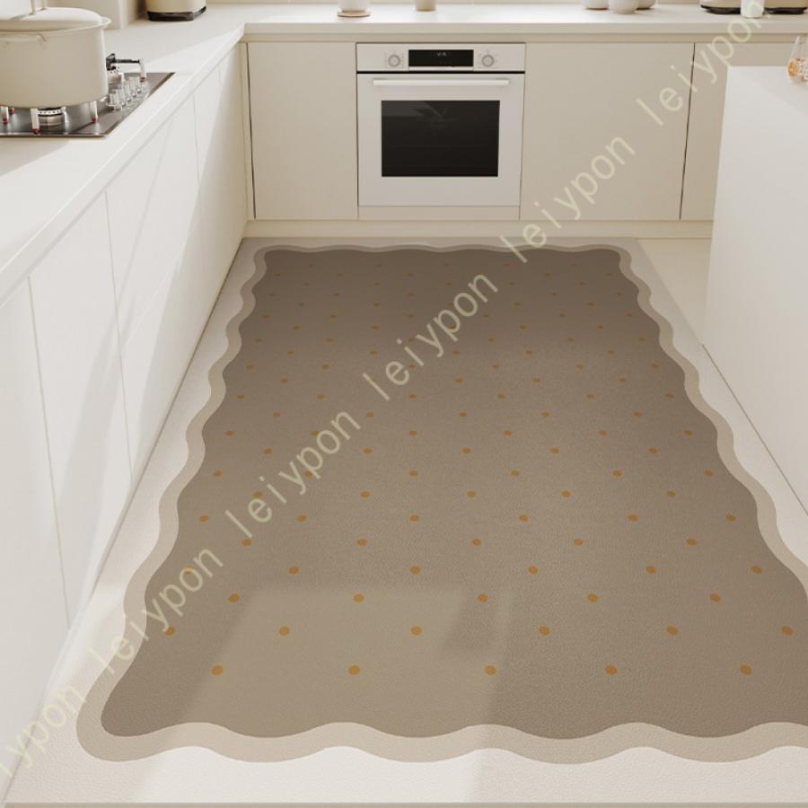 マット PVCマット 水拭き 撥水 抗菌加工 北欧 台所 拭ける 薄手 キッチンフロアマット キッチンマット おしゃれ ずれにくい オールシーズン お掃除簡単 : leiypon - 通販 ...