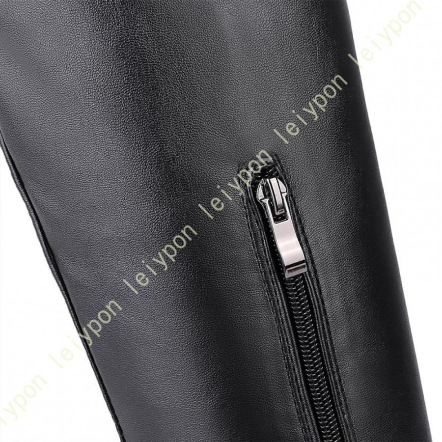 ニーハイブーツ ピンヒール ロングブーツ ふくらはぎ ゆったり ブーツ レディース 厚底 厚底ブーツ ロング ニーハイ ヒール ハイヒール 4cm 歩きやすい ワイズ :c9E-mry ...