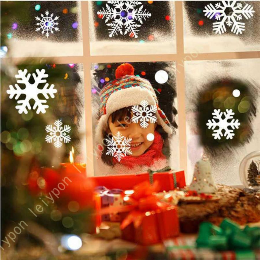 クリスマス 飾り ウォールステッカー 雪 静電ステッカー 窓 ガラスシール おしゃれ アート ポスター ステッカー モダンアート シール式ステッカー 飾り :cmi-maQ-FPADWM ...
