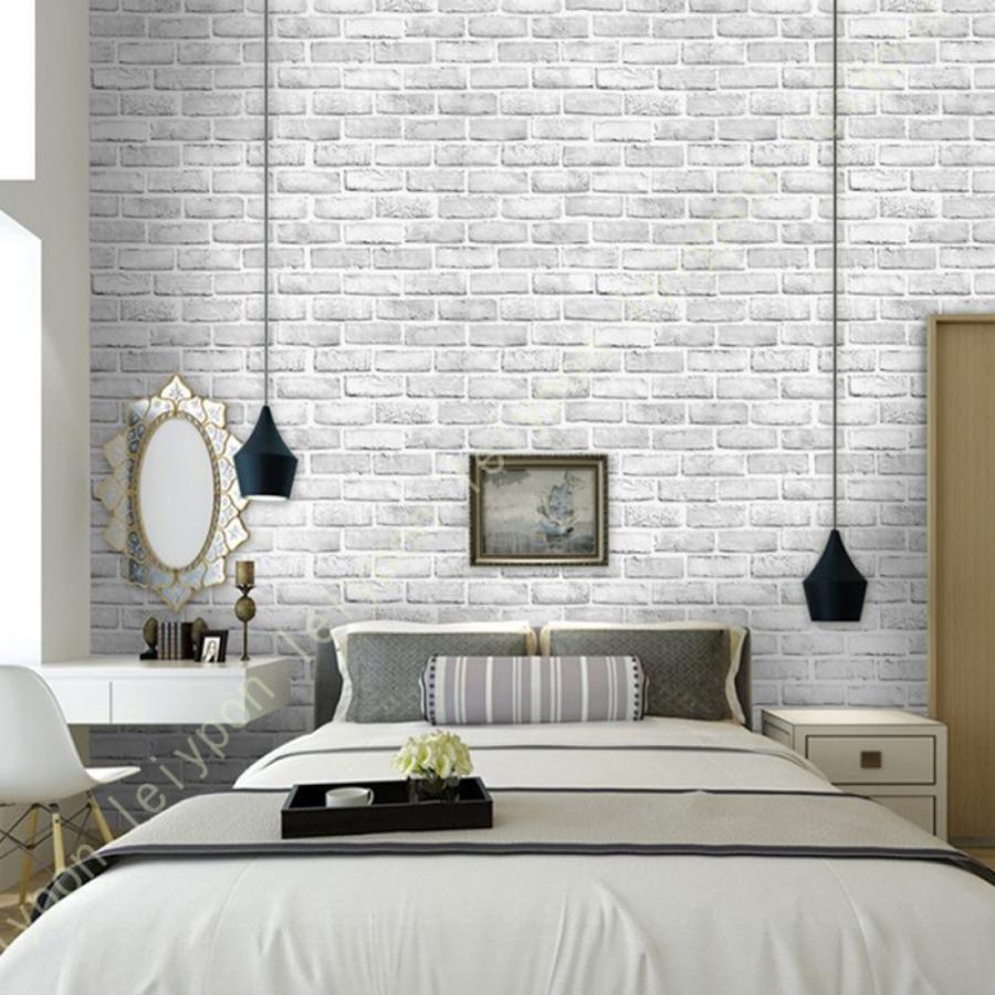 壁紙 シール レンガ調 のり付き クロス壁紙 キッチン リメイクシート アクセントクロス カッティングシート DIY リフォーム 白 ブラウン 家具 補修 : leiypon - 通販 ...