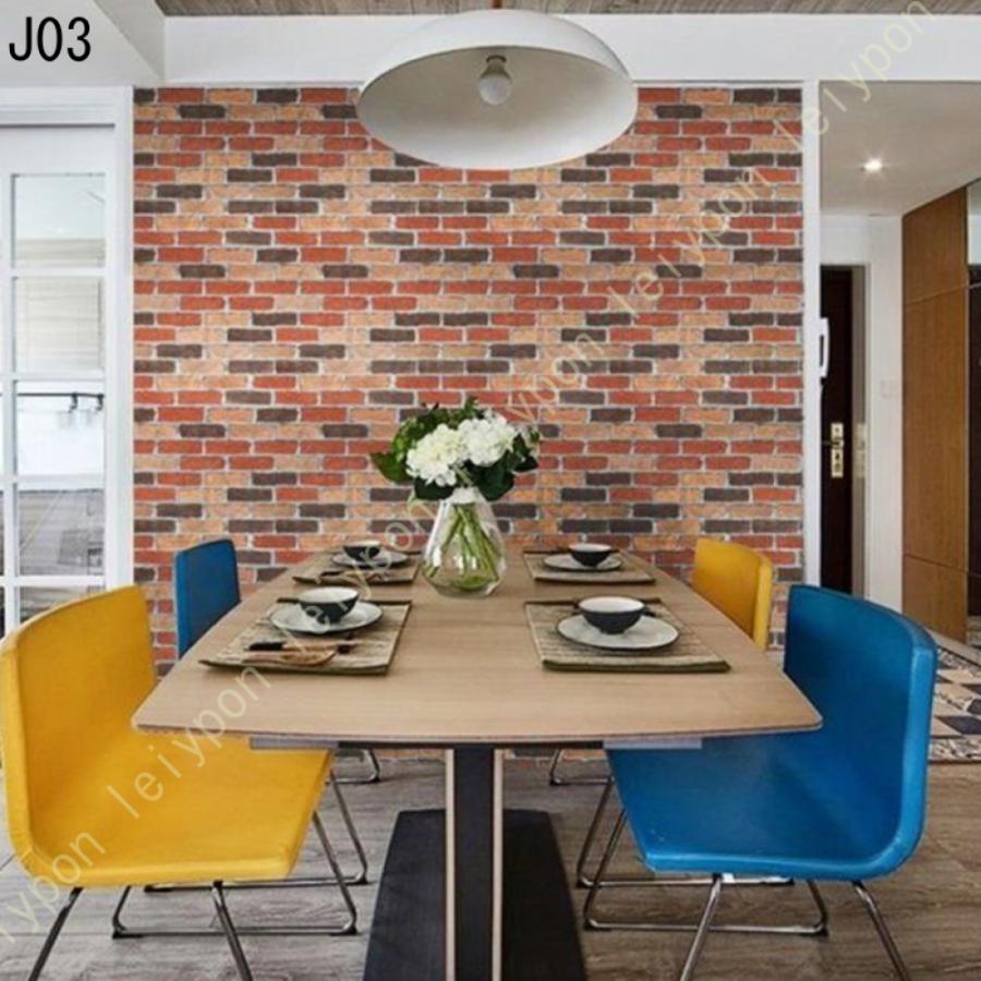 壁紙 シール レンガ調 のり付き クロス壁紙 キッチン リメイクシート アクセントクロス カッティングシート DIY リフォーム 白 ブラウン 家具 補修 : leiypon - 通販 ...