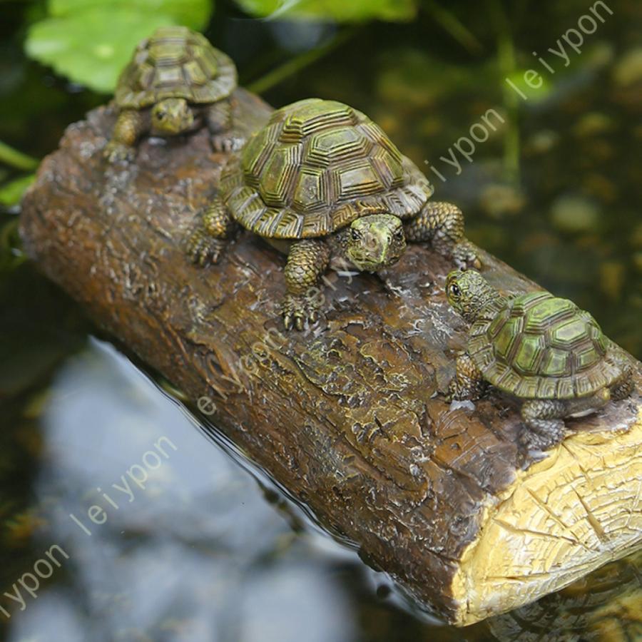 亀 置物 かめ タートル アヒル カエルオブジェ 水上装飾品 池の置物 池 雑貨 置き物 可愛い お洒落 花壇 水槽の装飾 亀のグッズ 面白いカエル アンティーク : dlf-tb5 ...