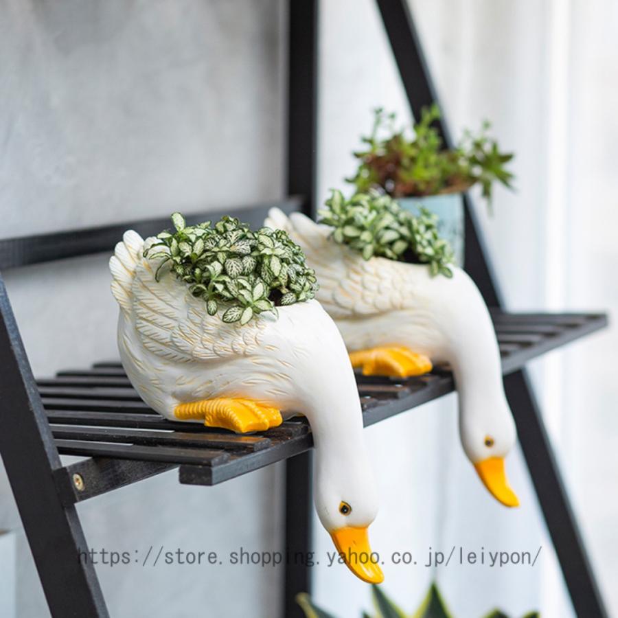 鴨のサボテン鉢 リアル 植木鉢 置物クラフト マイクロ景観 可愛い 多肉植物 サボテン 鉢 クリエイティブ アヒル 鴨 ミ二植木 プランター 家装飾 プレゼント : dlf-tb5 ...
