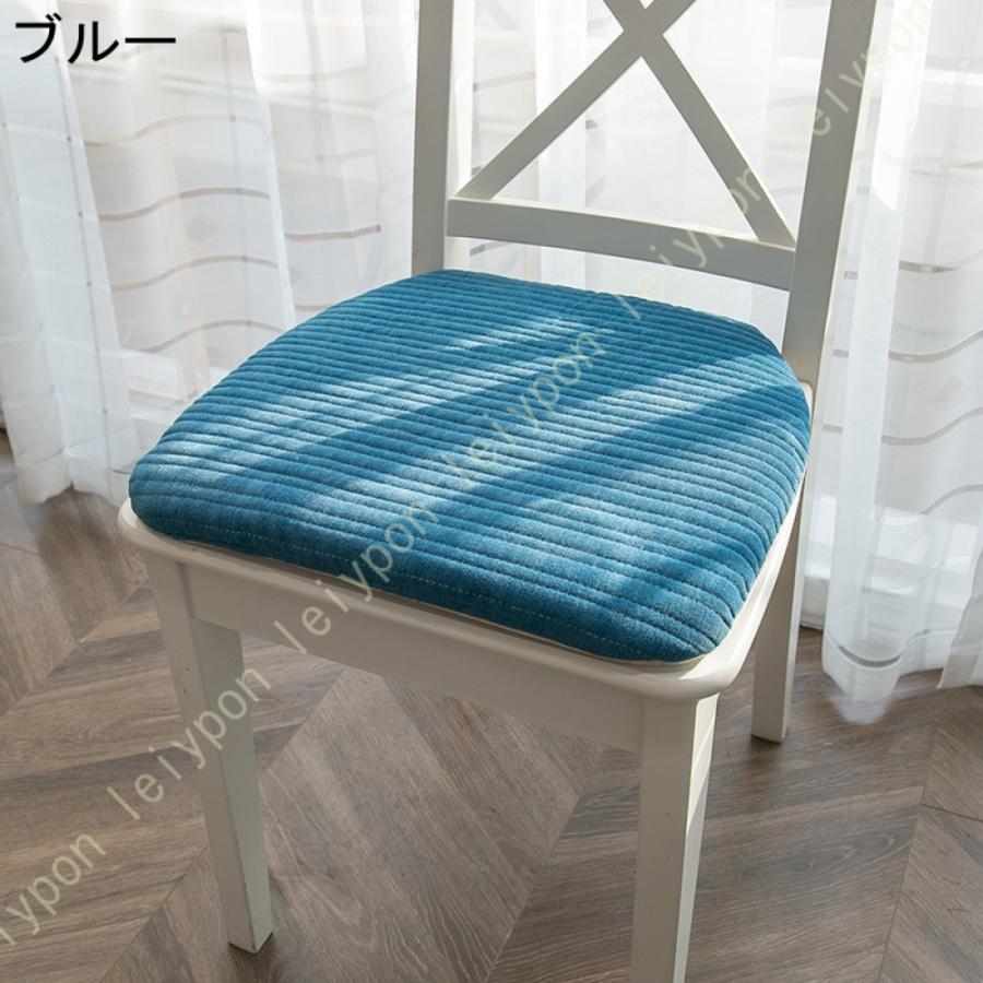 ダイニングチェア クッション 2枚/4枚セット ひも付き 馬蹄型 ダイニングチェア クッション 2枚/4枚セット ひも付き 馬蹄型