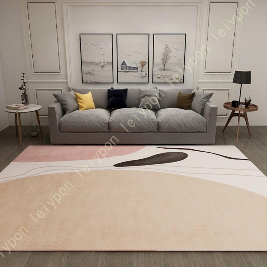 ラグ カーペット 丸洗い ラグマット 無地 低反発 滑り止め付 カラー 正方形 長方形 北欧風 床暖房対応 160*200cm 冷房対策 ふわふわ センターラグ 心地良い :fcj-vvr ...