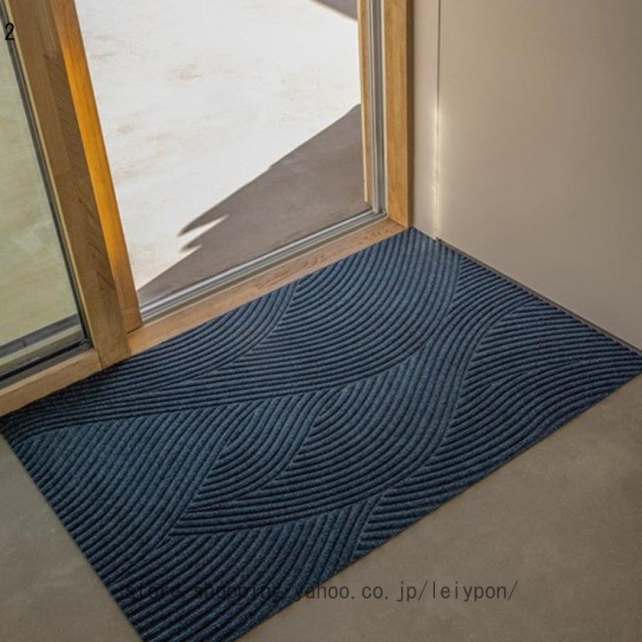 玄関マット おしゃれ 屋外 泥落とし 北欧 玄関先 屋内 水洗い PVC エントランスマット ドアマット ウォッシャブル かわいい デザインマット ウェルカムマット : leiypon ...