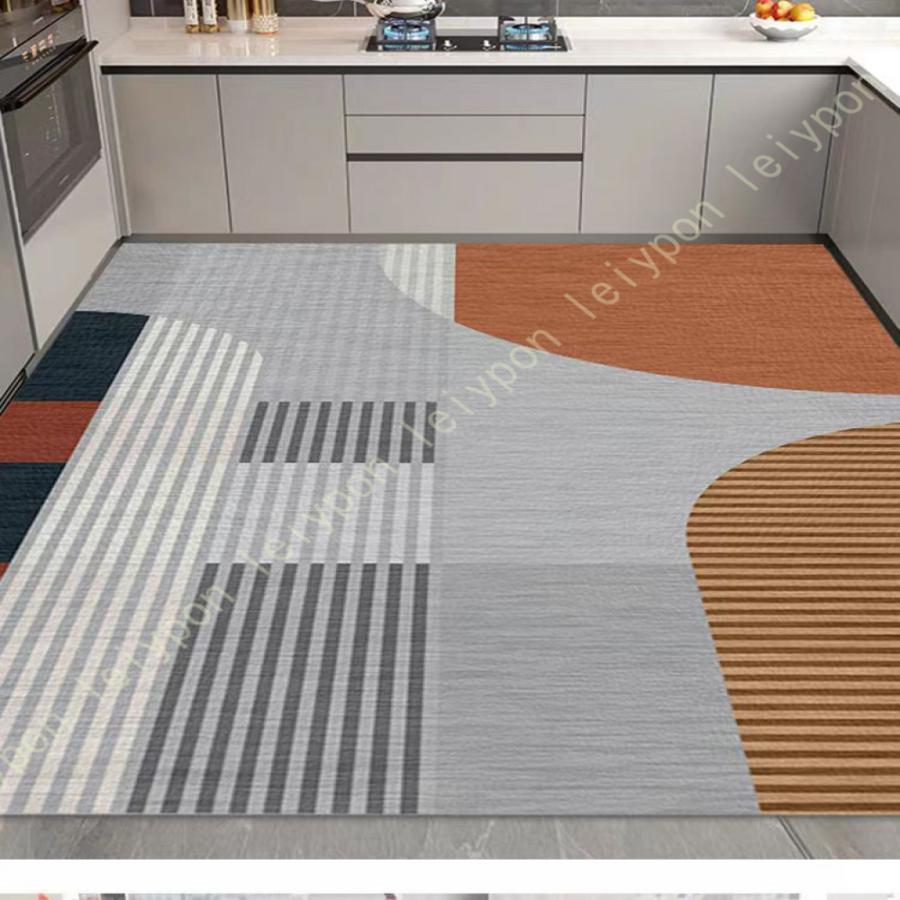 PVC製 キッチンマット 拭ける すべり止め付き 北欧 おしゃれ 台所マット 塩化ビニール製 はっ水 ずれない 防ダニ 抗菌防臭 洗濯不要 撥水 : leiypon - 通販 - Yahoo ...