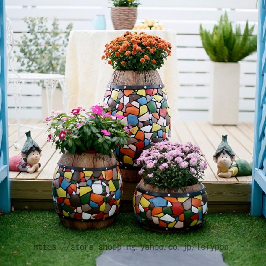 植木鉢 セメント鉢 プランター アメリカンカントリーアート シンプル たる形 多肉ポット 水抜き穴付き 通気性 手作り彩磁 オシャレ 室内 部屋飾り おしゃれ :g03-qcn-0JNFCF ...